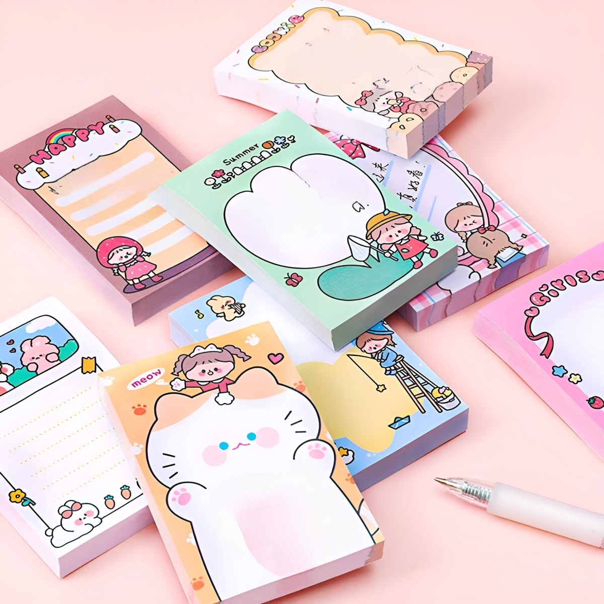 Cute Kawaii Sticky Notes | Tinyminymo