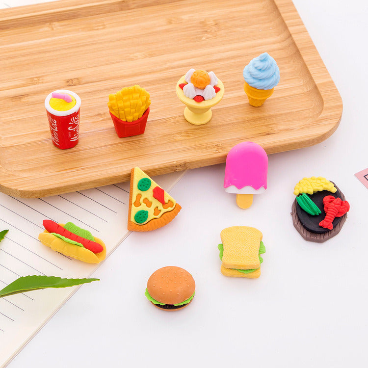 Cute Erasers - Food Eraser Set Online in India