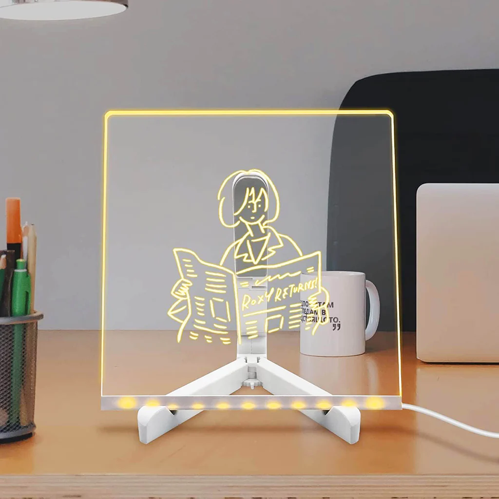 Buy 3D Acrylic LED Desk Message Board Online In India