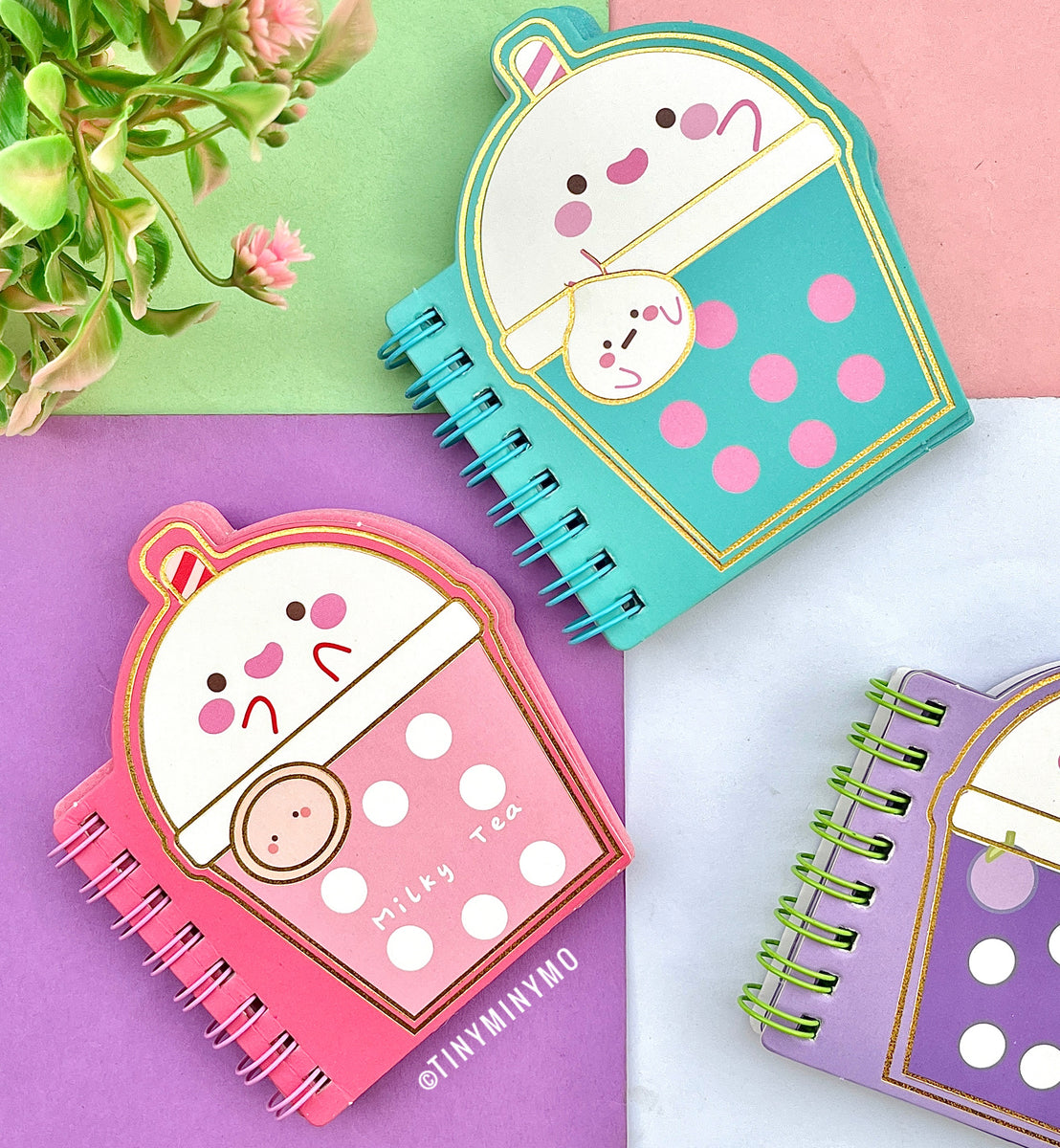 Kawaii Boba Tea Mini Diary – Perfect Gift for Tea Enthusiasts