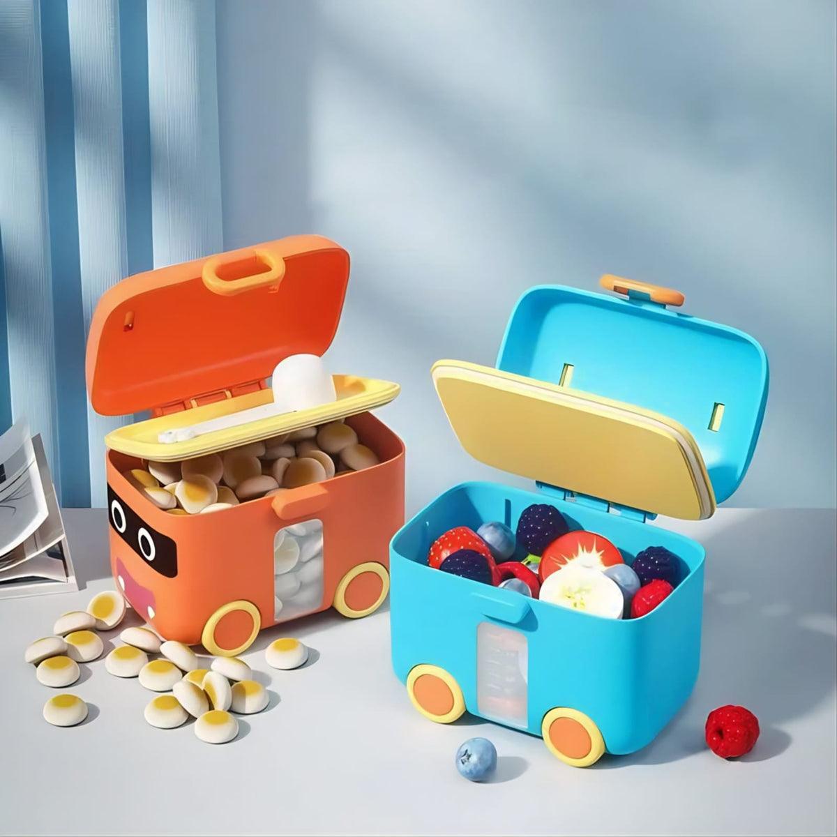 Buy Bus Container with Spoon for Kids Online In India
