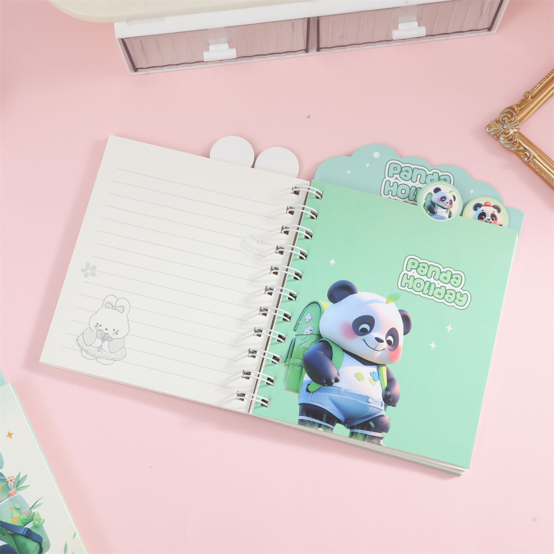 Buy Cute Panda Spiral Diary Online in India