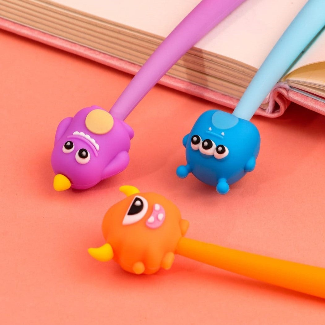 Buy Cute Monster SIlicone Pen Online In India