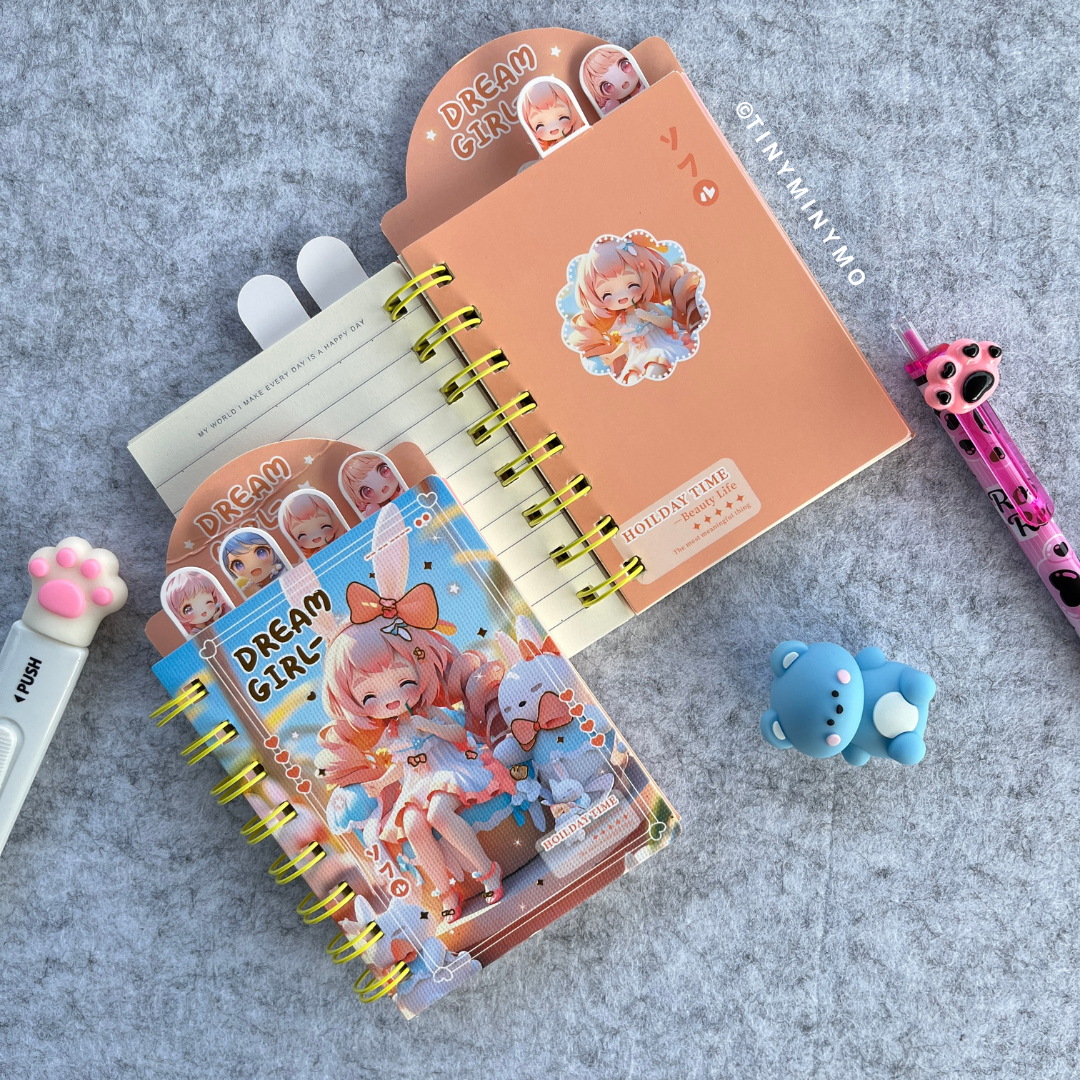 Dream Girl Mini Diary – Cute Pocket Diary for Girls | 4 Colors | Tinyminymo