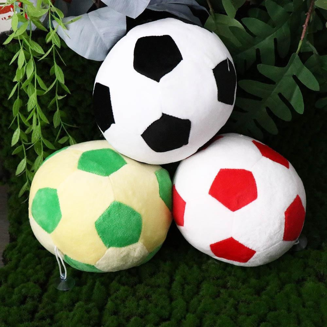 Football Plush Toy for Kids – Soft & Cuddly Red & Black Soft Toy from ...