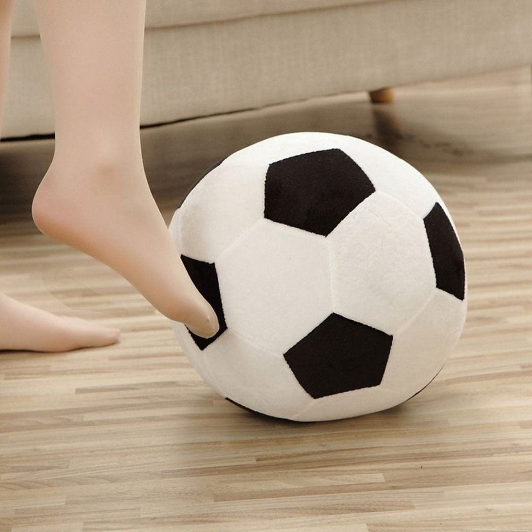 Football Plush Toy for Kids – Soft & Cuddly Red & Black Soft Toy from ...