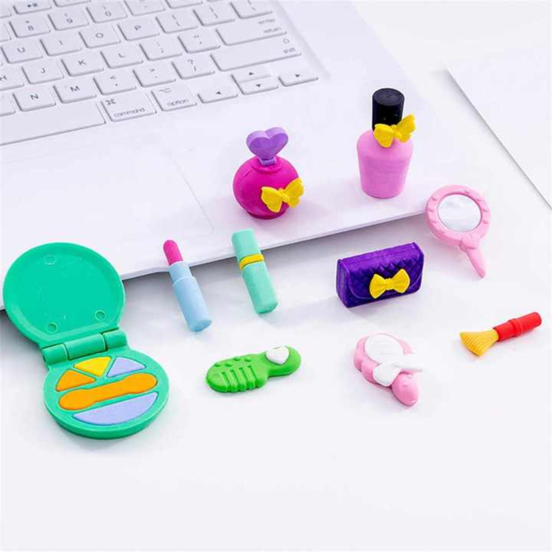 Cute Erasers - Girls Fashion Eraser Set Online in India
