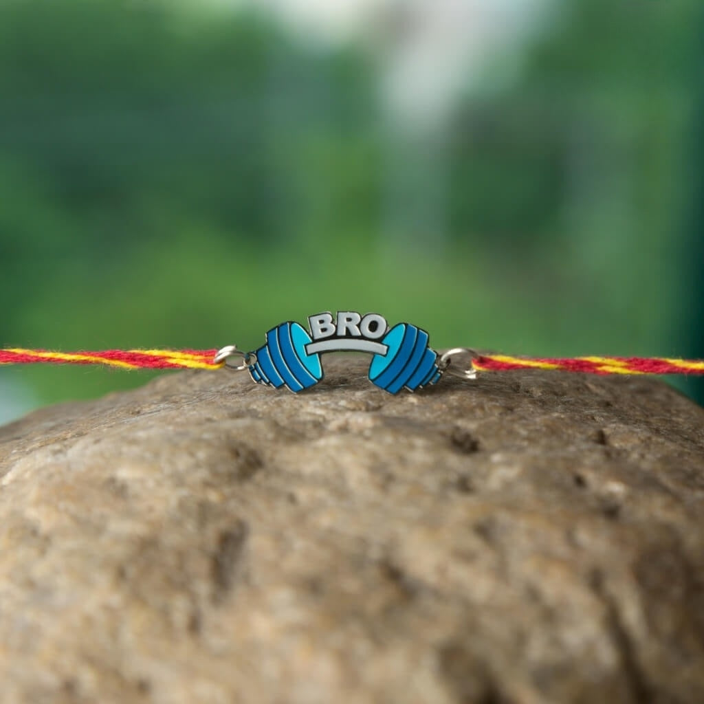 Gym Bro Metal Rakhi Online from Tinyminymo