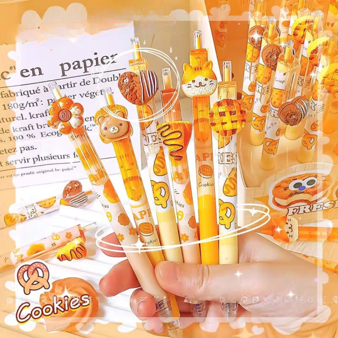 Homemade Cookie Gel Pen – Cute Blue Ink Pen for Writing, Sketching ...