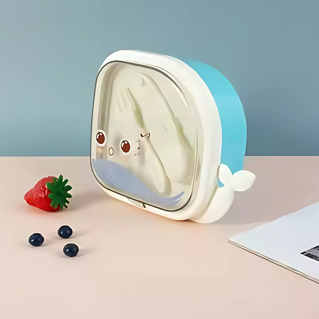 Kid’s Whale Snack Box – Cute School Lunch Box with Spoon and Fork Online
