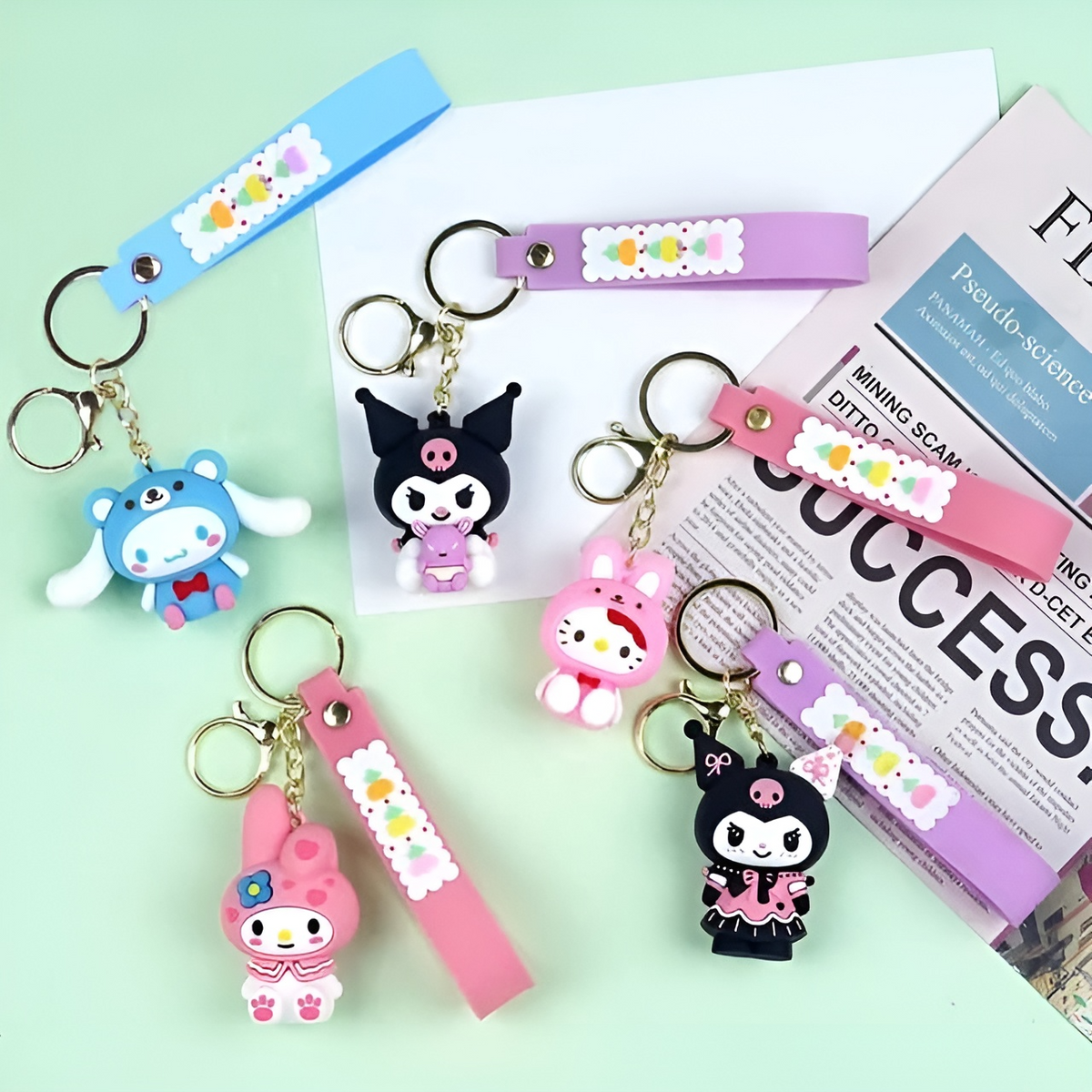Kuromi Kawaii 3D Keychain Gift Collectives Online | Tinyminymo