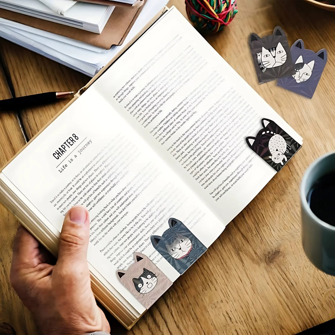 Magnetic Bookmark Set - Kitty | Quirky Stationery | Tinyminymo
