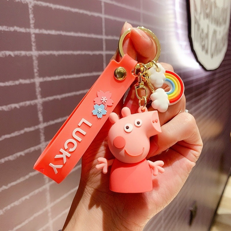 Cute 3D Peppa Pig Keychain Online