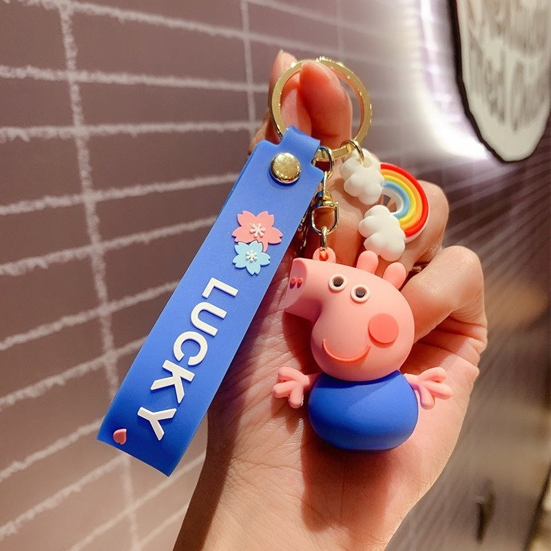 Cute 3D Peppa Pig Keychain Online