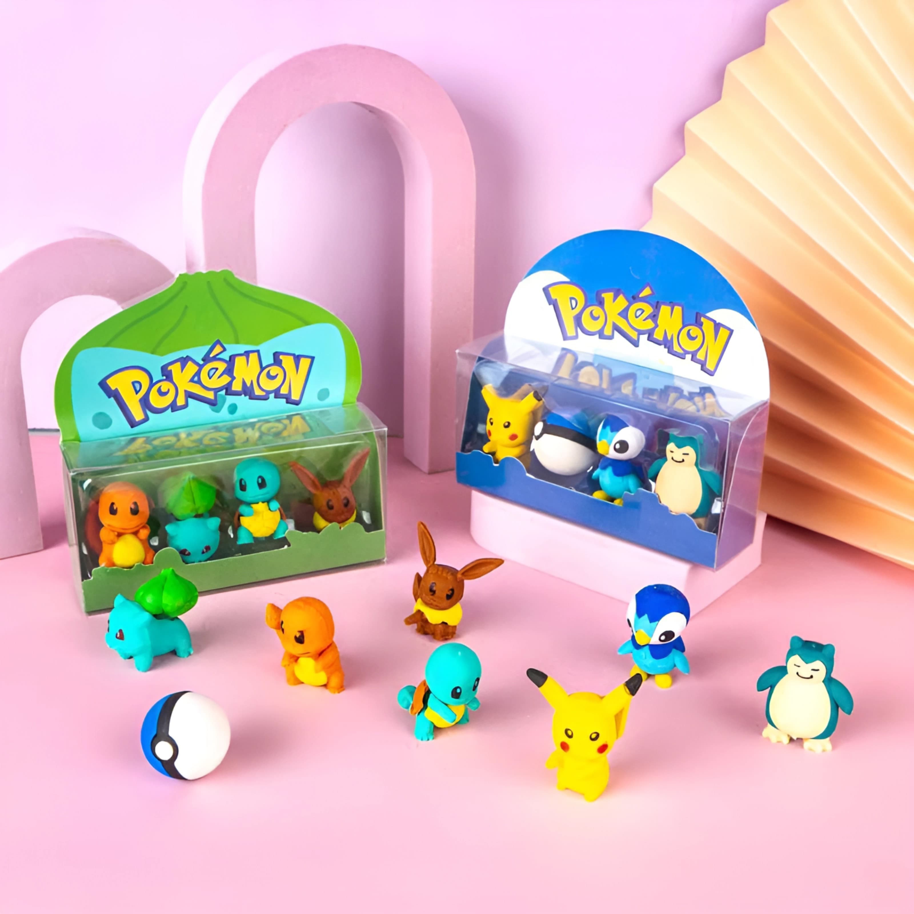 Get Pokemon Erasers - Set of 4 Online in India – TinyMinyMo