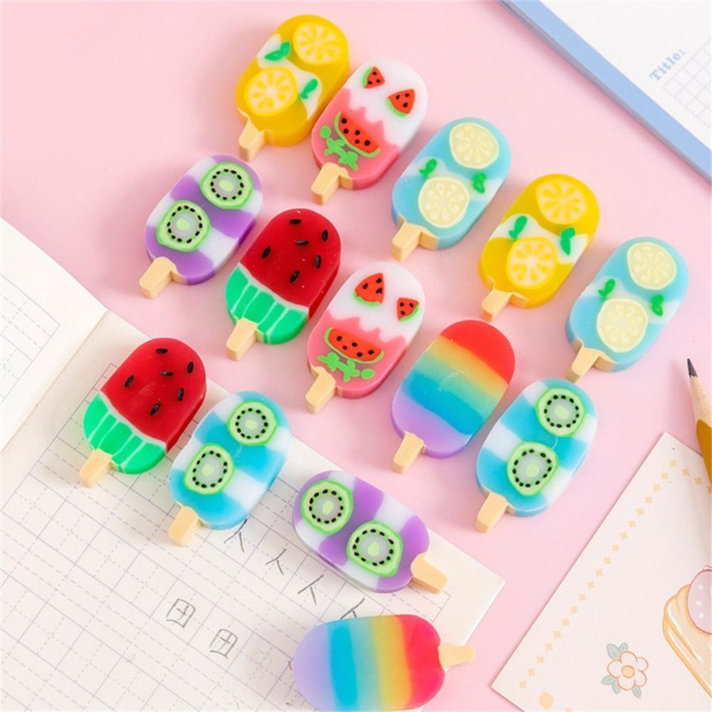 Popsicle Shaped Eraser - Set of 4 Online in India
