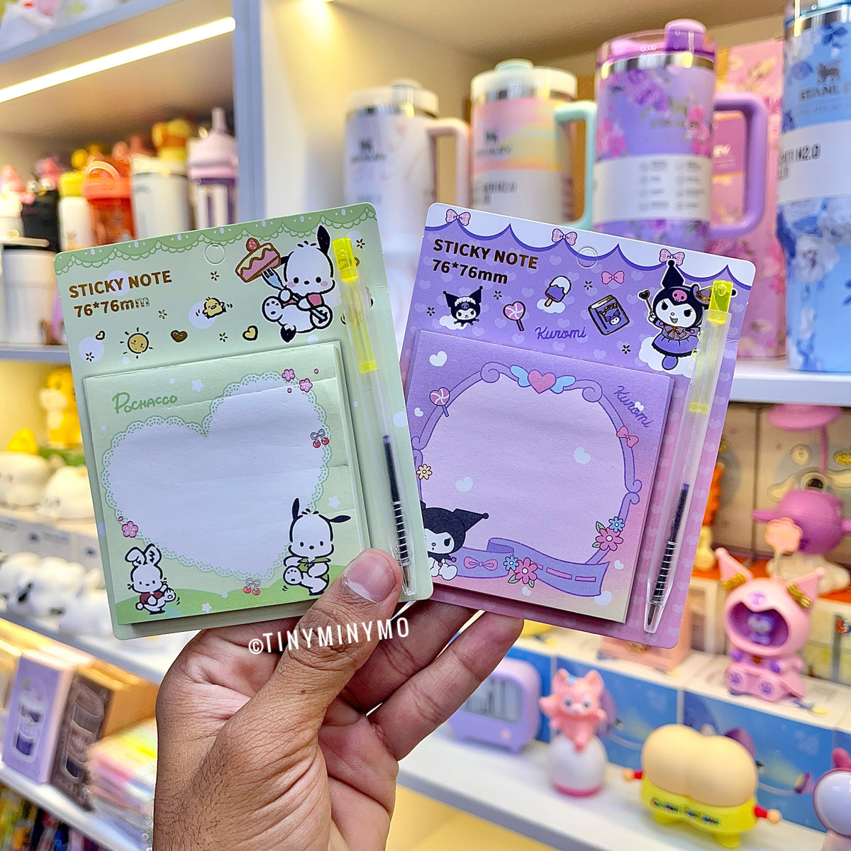 Take Notes in Style with Sanrio Sticky Notes & Cute Pen!