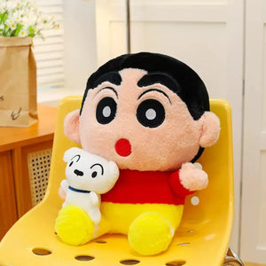 Shin-Chan Soft Toy with Shiro – Large Cute Plush Toy for Kids | Tinyminymo