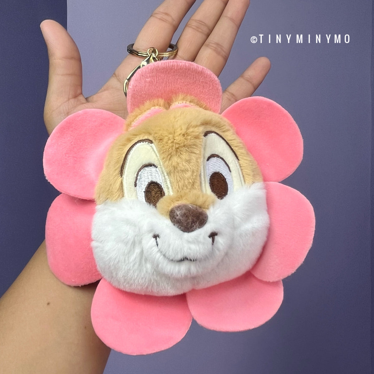 The Flower Squirrel Plush Keychain || Tinyminymo