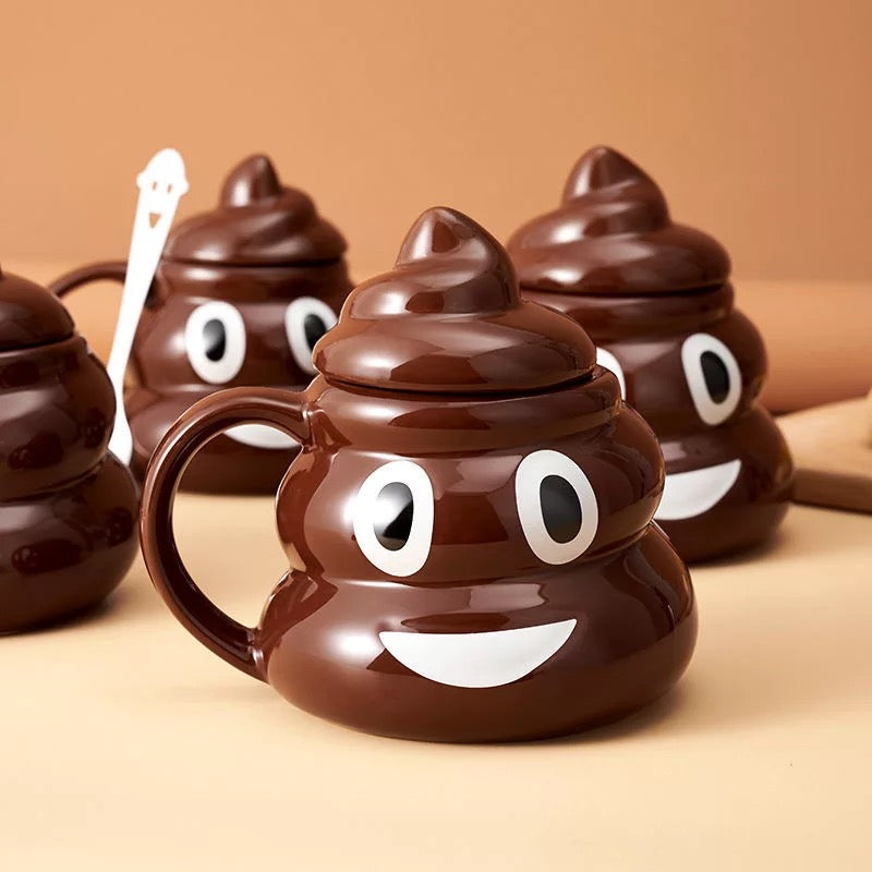 Unique 3D Poop Mug with Lid Online in India