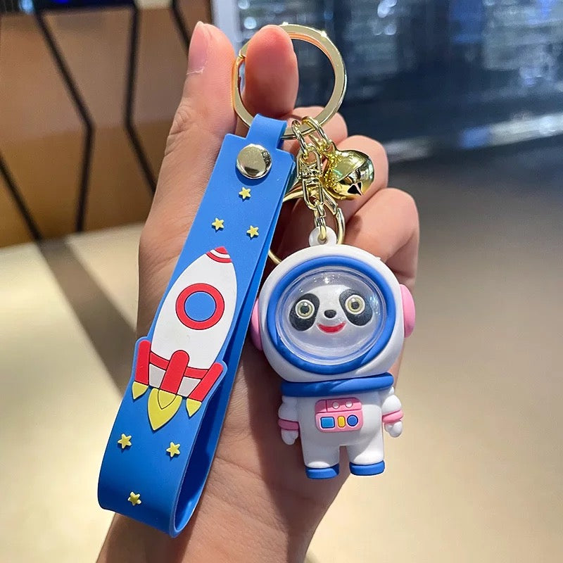 Cute Astronaut Panda 3D Keychain Online