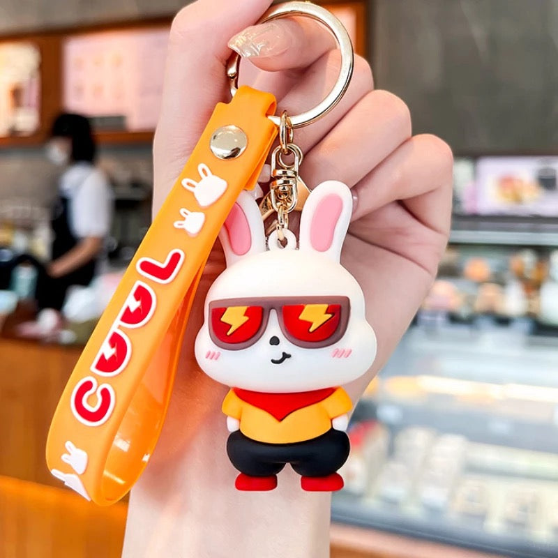 Cute Cool Bunny 3D Keychain Online