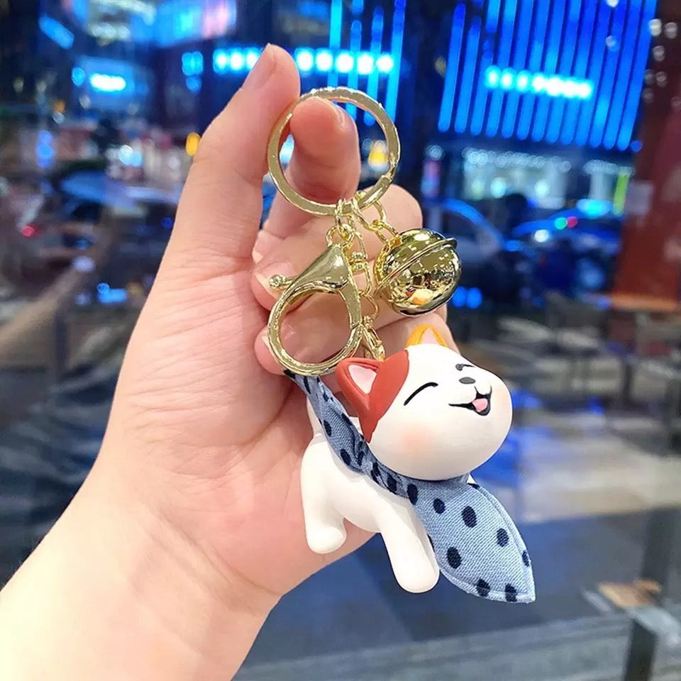 Cute Kitty with Scarf 3D Keychain Online – TinyMinyMo