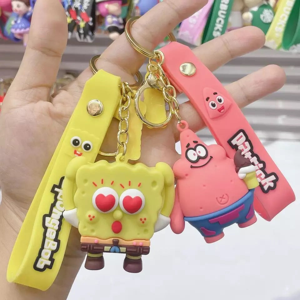 Cute 3D SpongeBob Keychain Online
