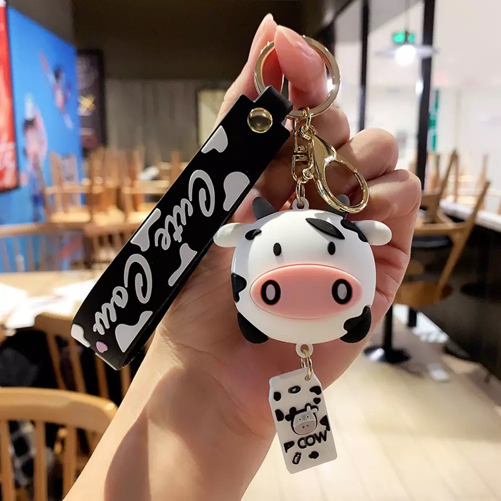 Cute 3D Cow Keychain Online In India | Tinyminymo