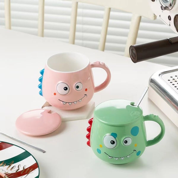 Buy Dino Mug With Lid And Spoon | Online from Tinyminymo