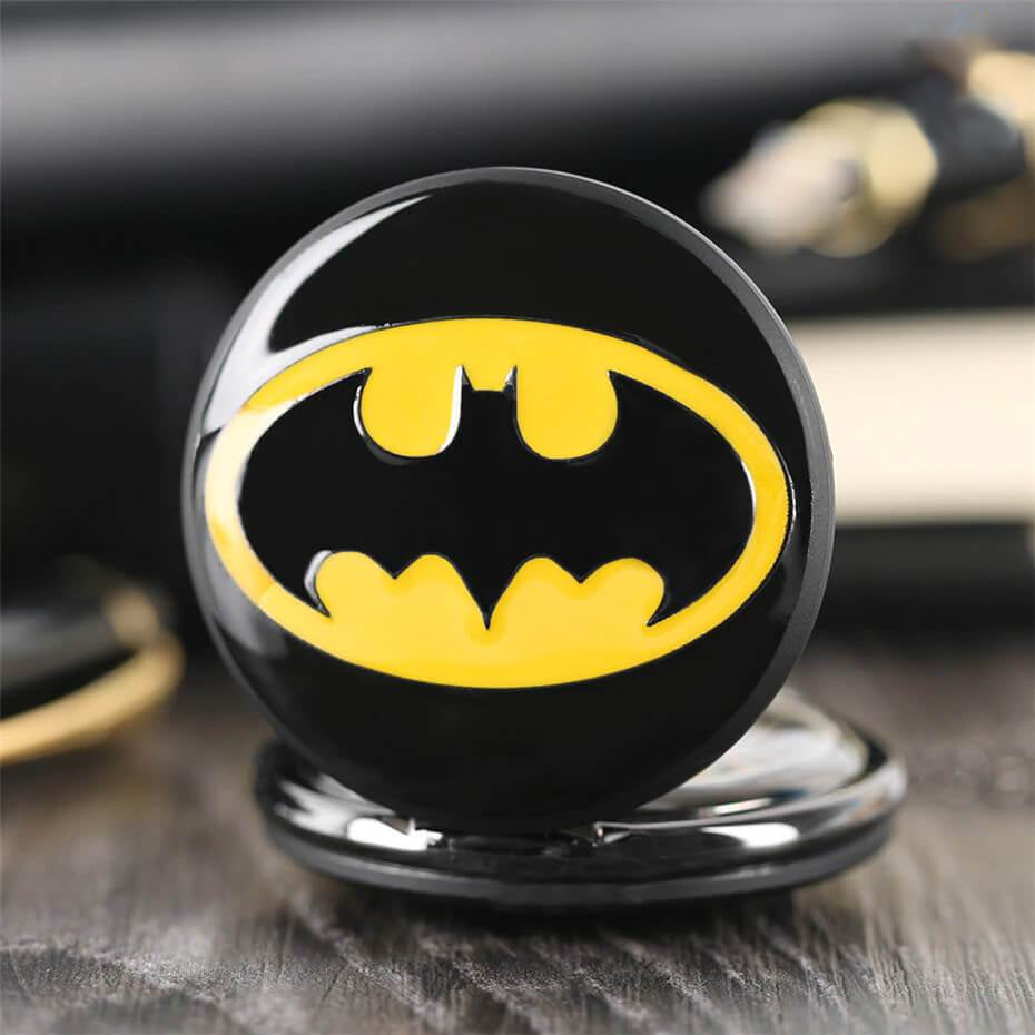 Cute Mini Metal Batman Pocket Watch Keychain Online