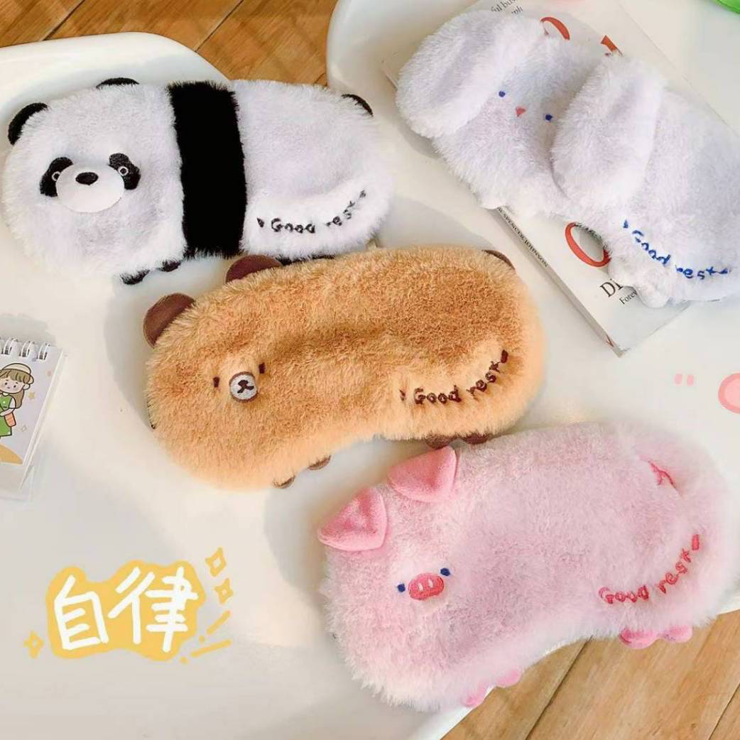 Plush Animal Eye Mask with Gel Pad Online in India