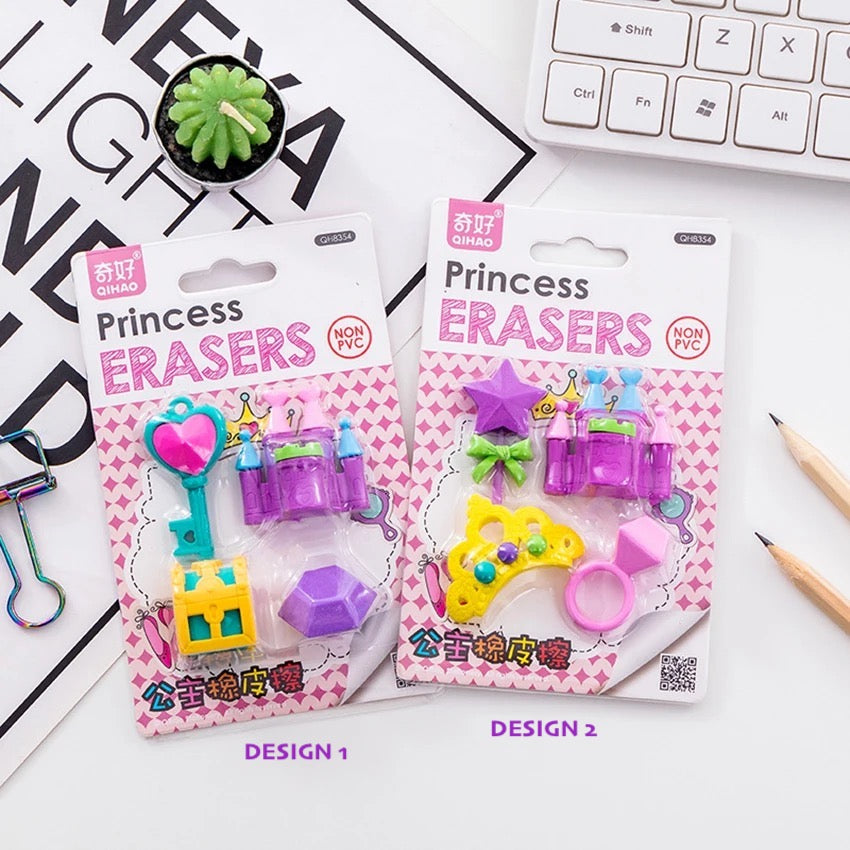 Cute Erasers - Princess Eraser - Set of 4 Online in India