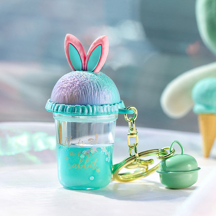Cute Rabbit Water Boba Keychain Online