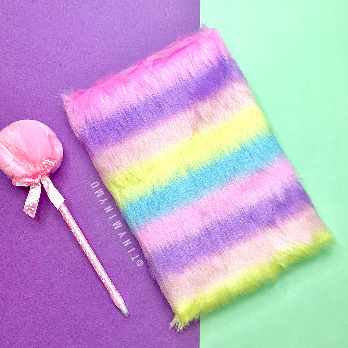 Buy Cute Fur Diary With Plush Pen Set Online In India