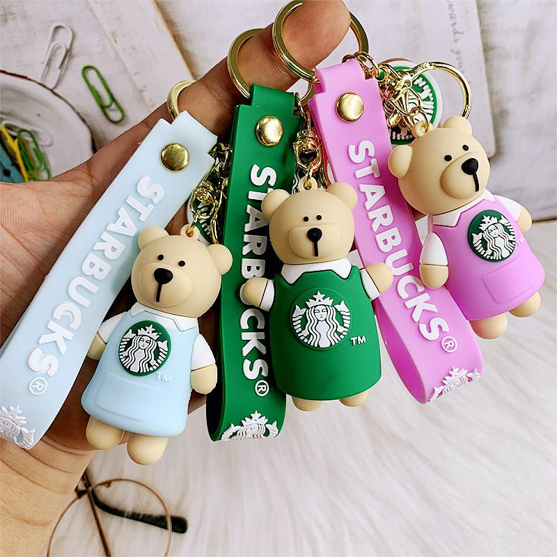 Starbucks Keychain - 3D Bear Keychain Online In India